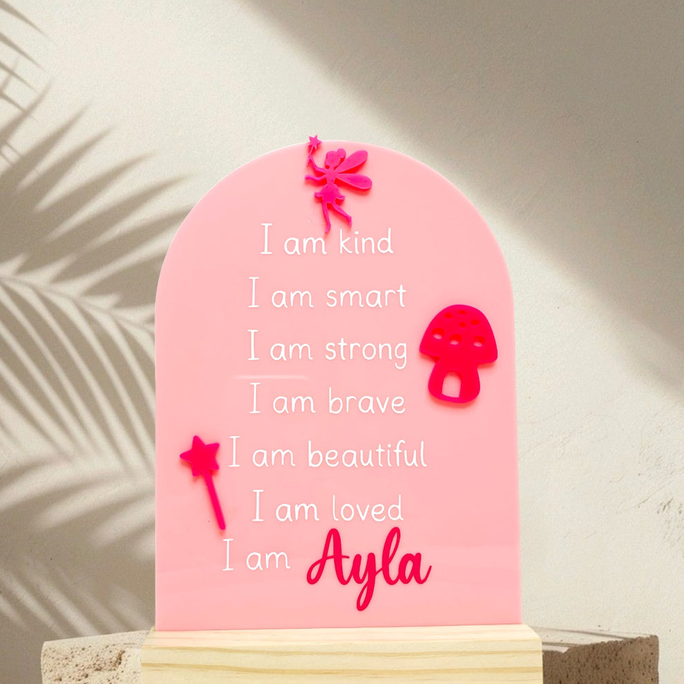 Fairy Affirmations Plaque – Little Lou Customs